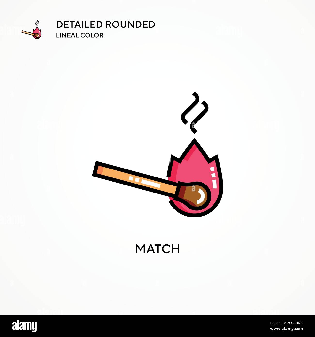Match vector icon. Modern vector illustration concepts. Easy to edit ...
