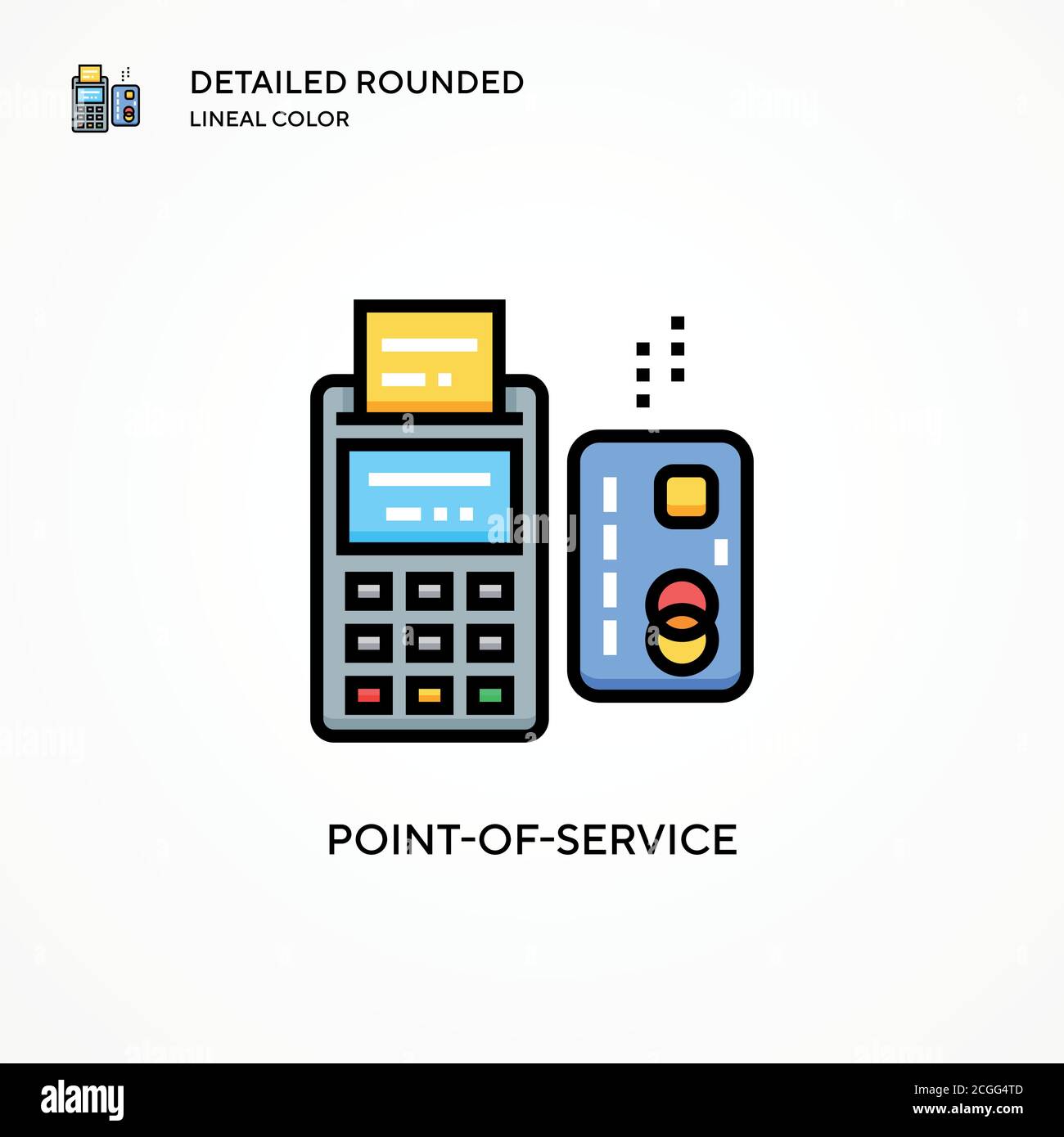 Point-of-service vector icon. Modern vector illustration concepts. Easy ...