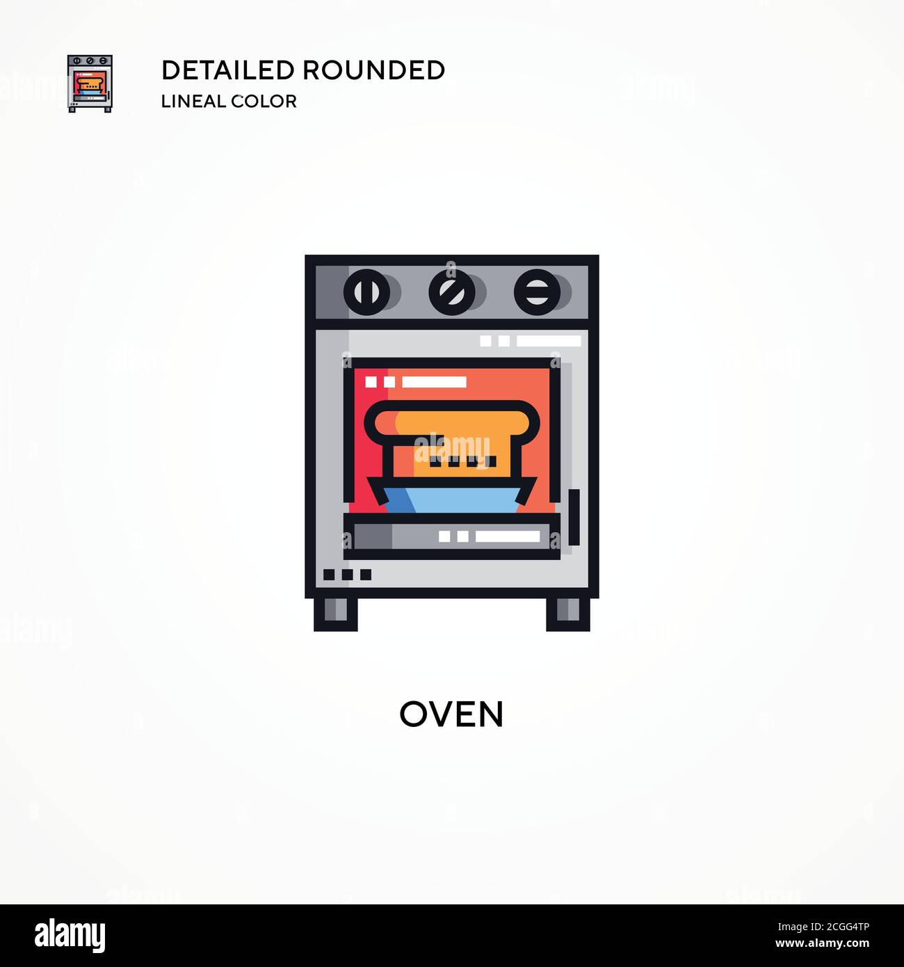 Oven vector icon. Modern vector illustration concepts. Easy to edit and ...