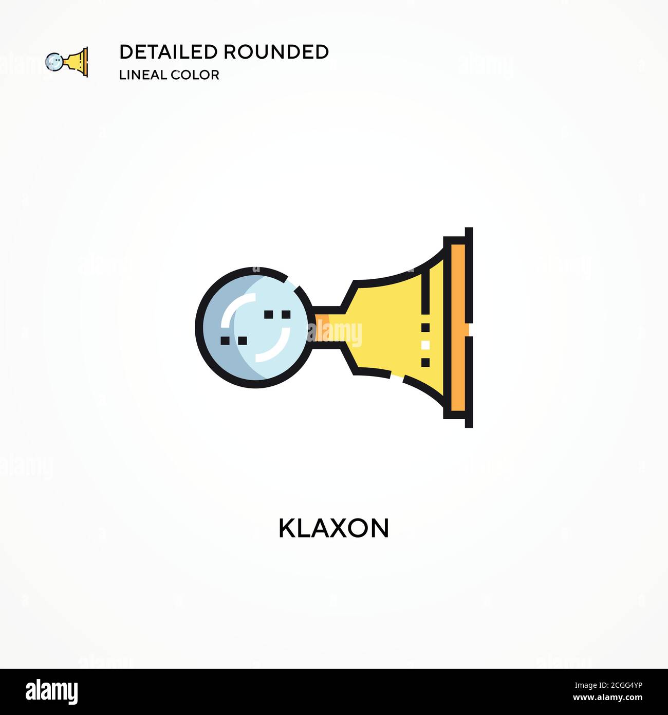 Klaxon vector icon. Modern vector illustration concepts. Easy to edit ...