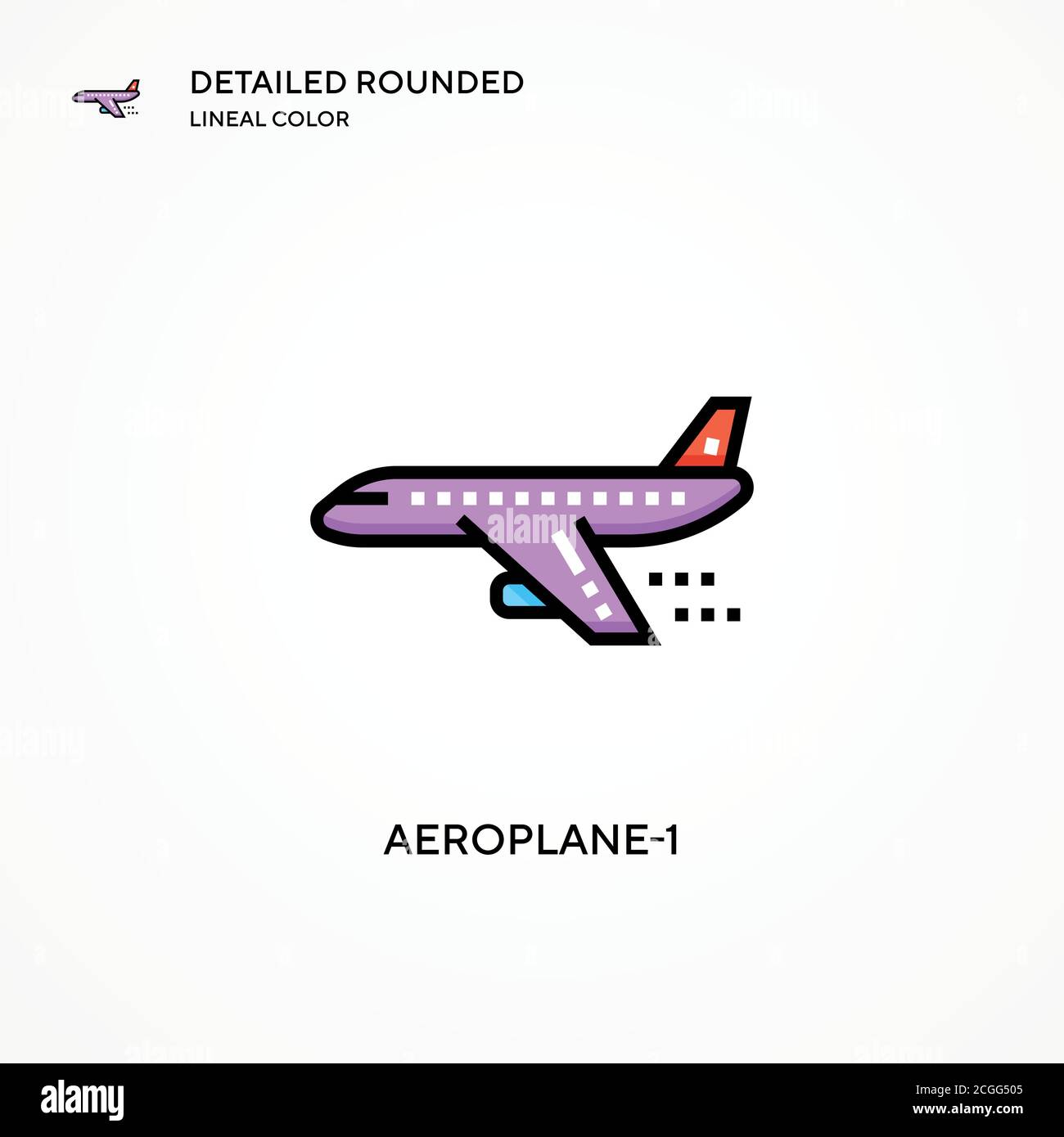 Aeroplane-1 vector icon. Modern vector illustration concepts. Easy to ...