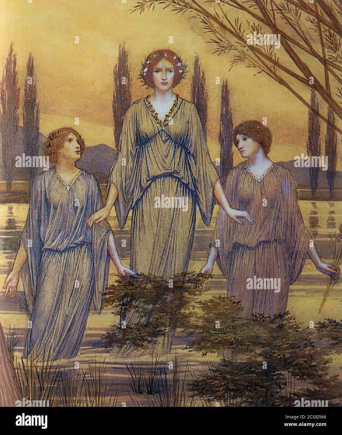 Meteyard Sidney - Water Nymphs - British School - 19th Century Stock ...