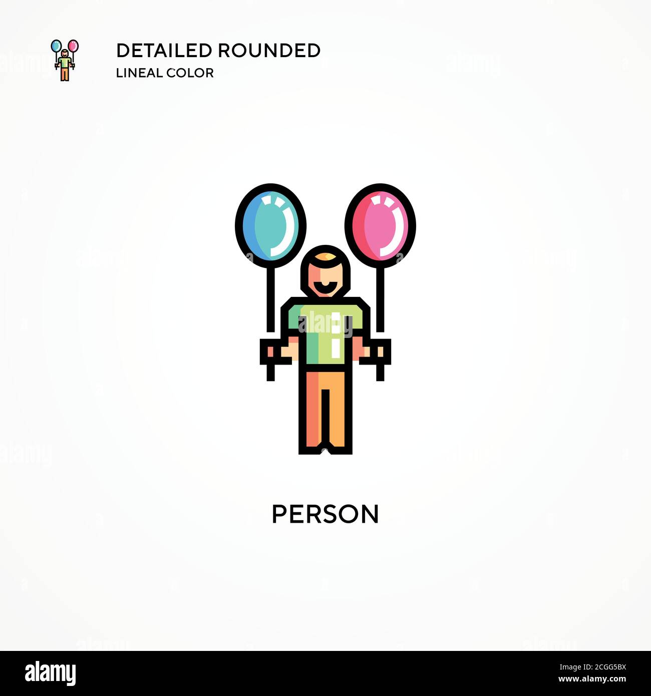 Person vector icon. Modern vector illustration concepts. Easy to edit ...