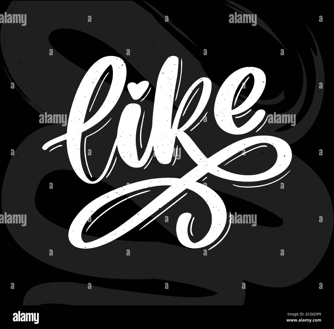 Trendy like letter, great design for any purposes. Hand drawn like ...