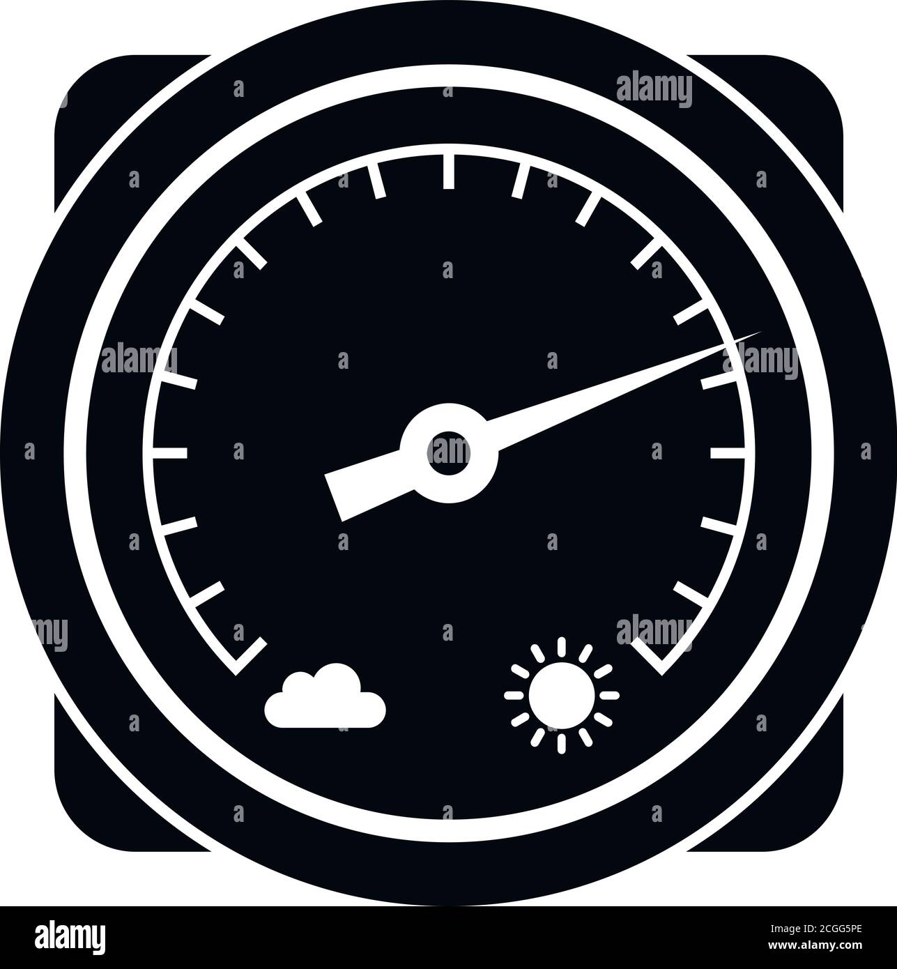 Change barometer icon. Simple illustration of change barometer vector ...