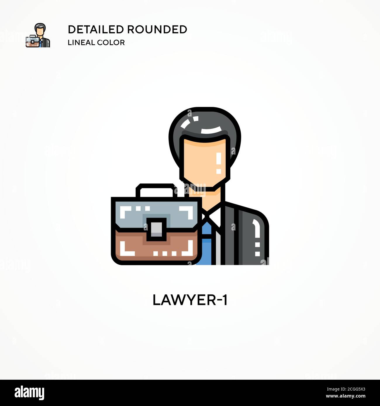 Lawyer-1 vector icon. Modern vector illustration concepts. Easy to edit ...
