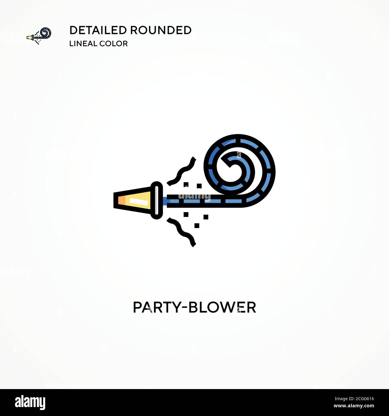 Party-blower vector icon. Modern vector illustration concepts. Easy to ...