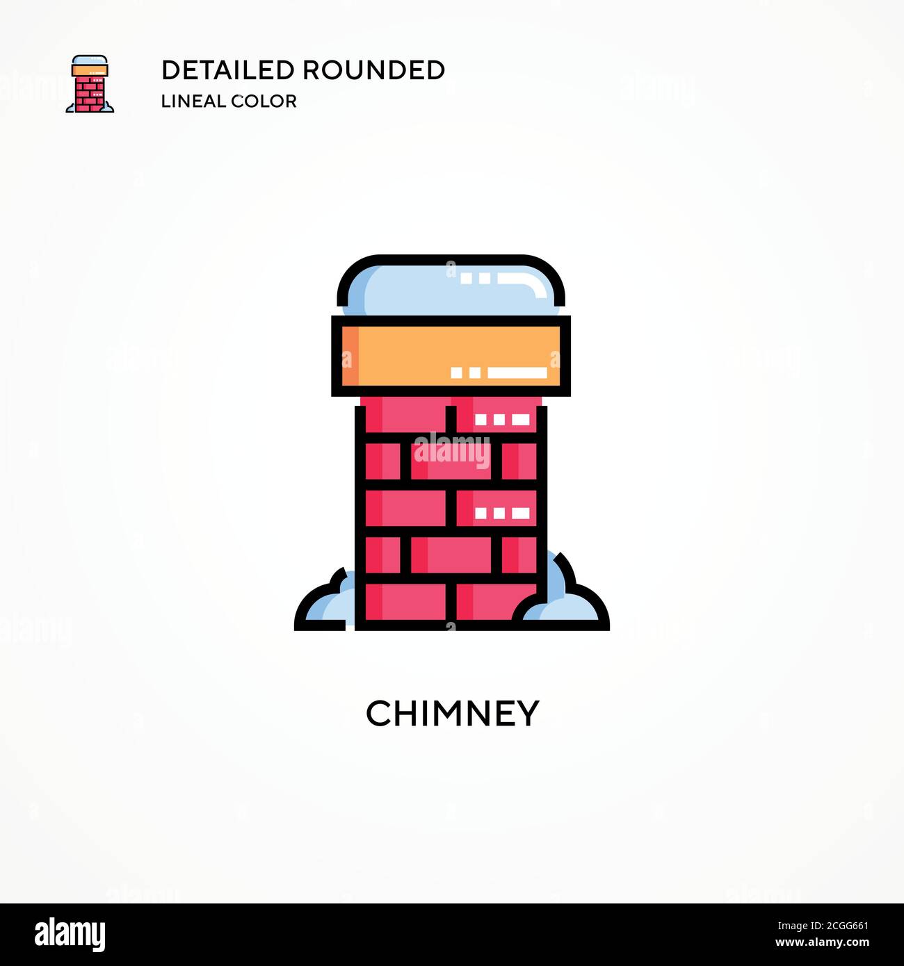 Chimney vector icon. Modern vector illustration concepts. Easy to edit ...