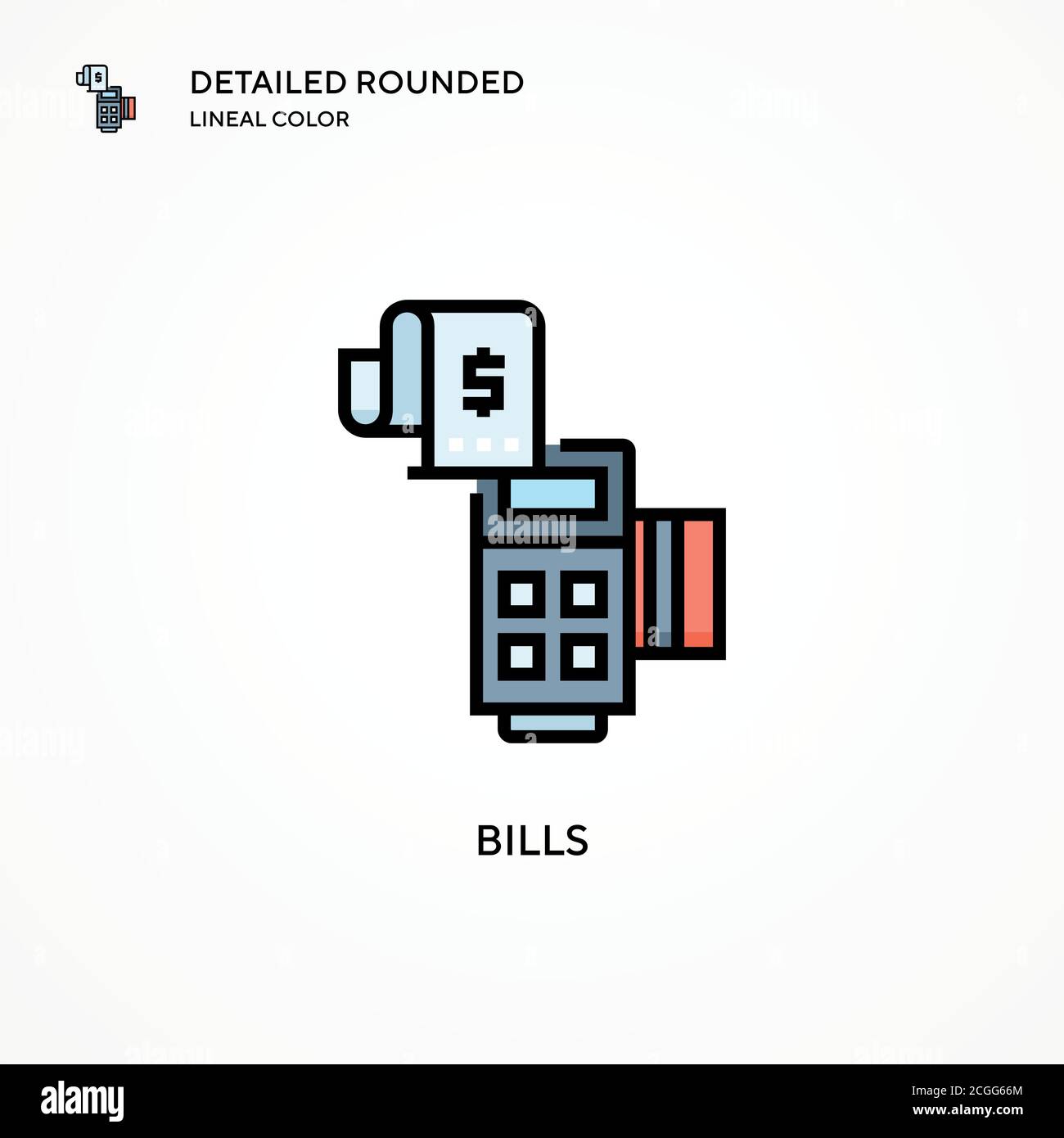 Bills vector icon. Modern vector illustration concepts. Easy to edit ...