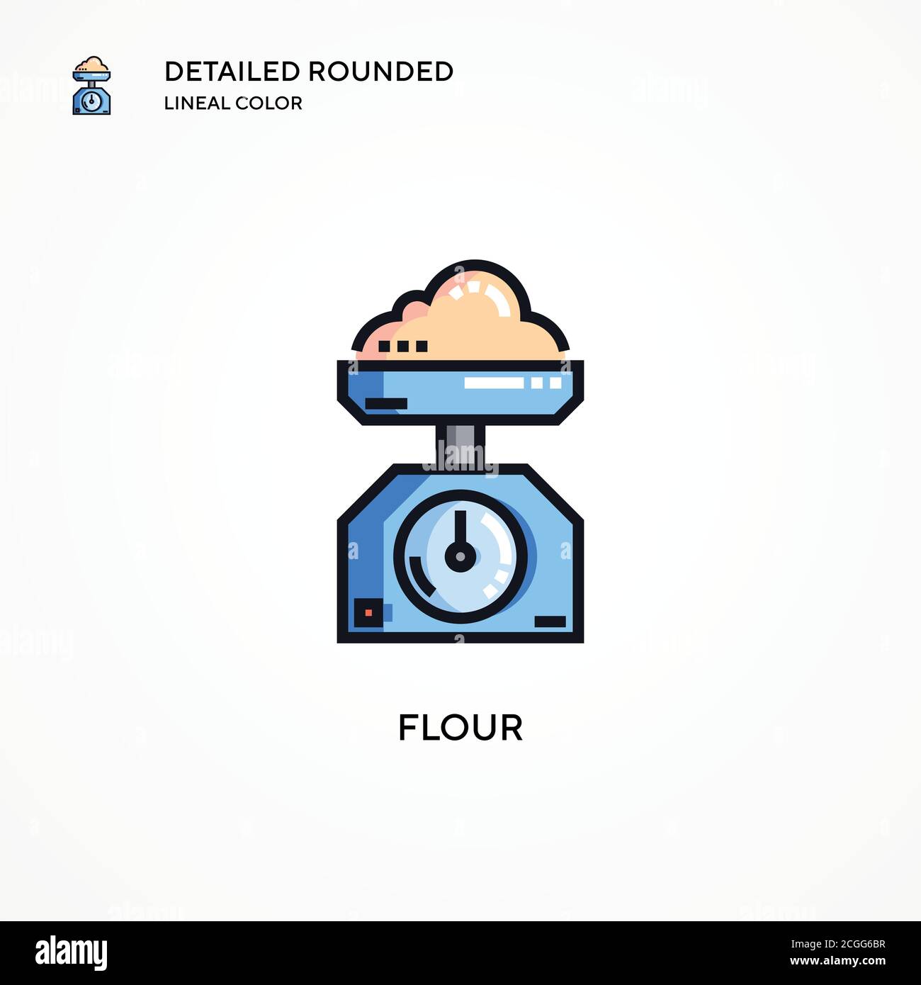 Flour vector icon. Modern vector illustration concepts. Easy to edit ...