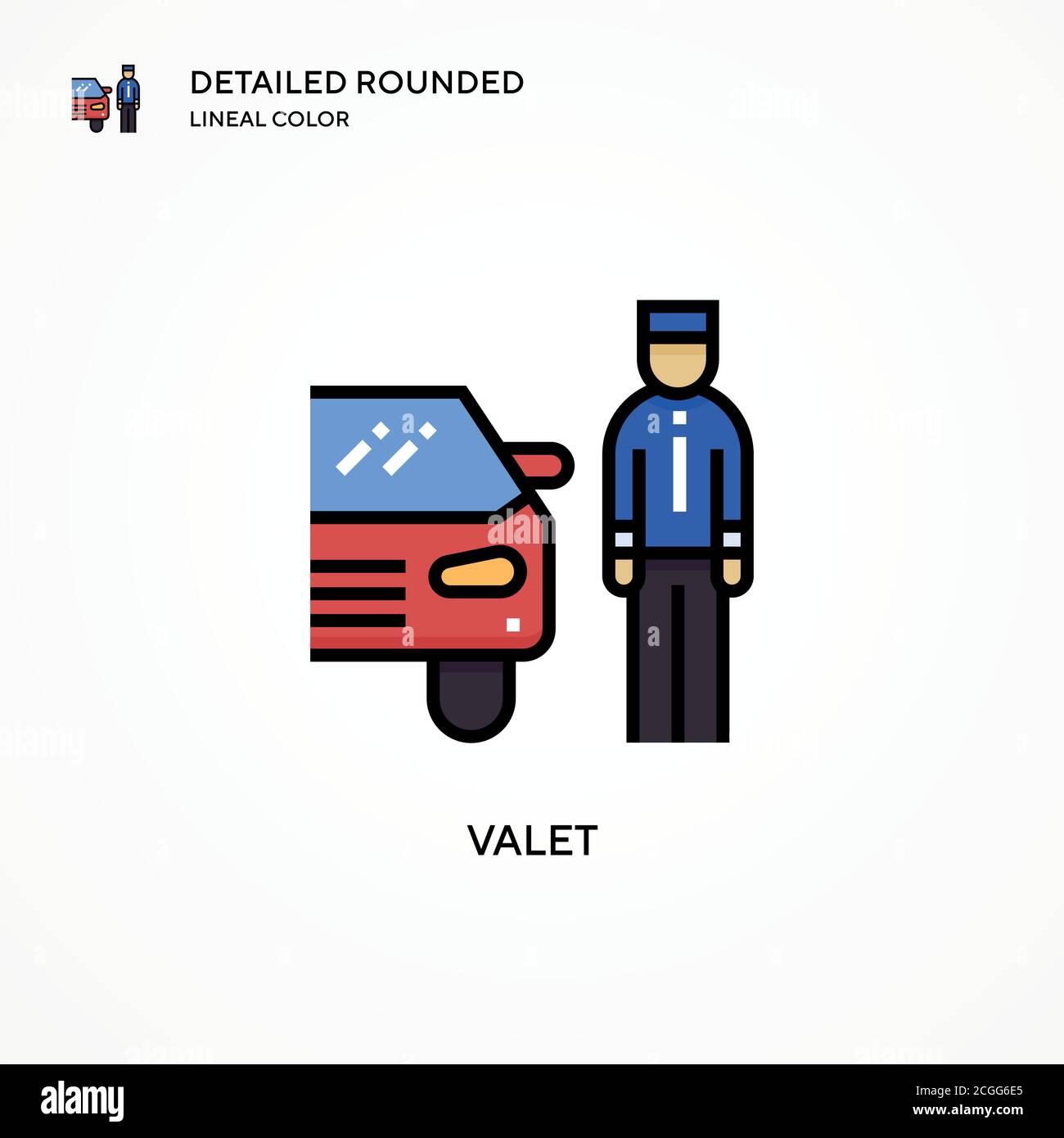 Valet icon vector vectors hi-res stock photography and images - Alamy