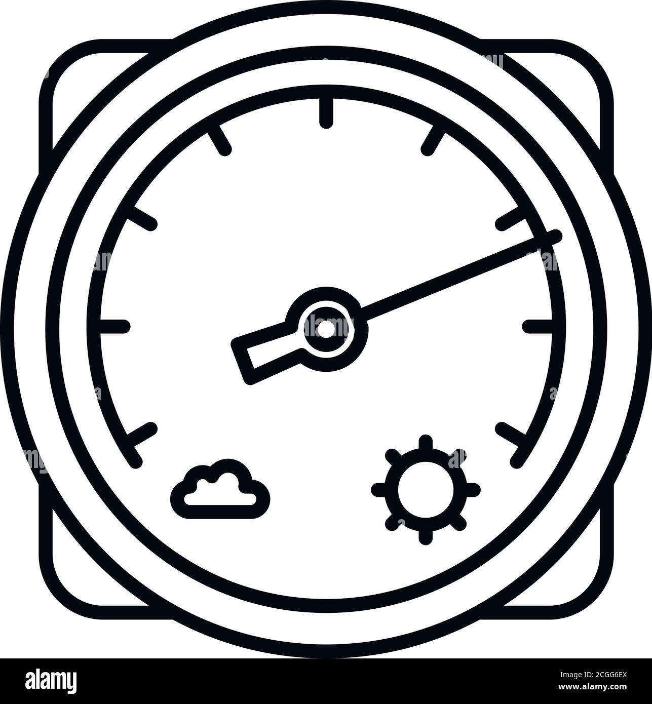 Change barometer icon. Outline change barometer vector icon for web ...