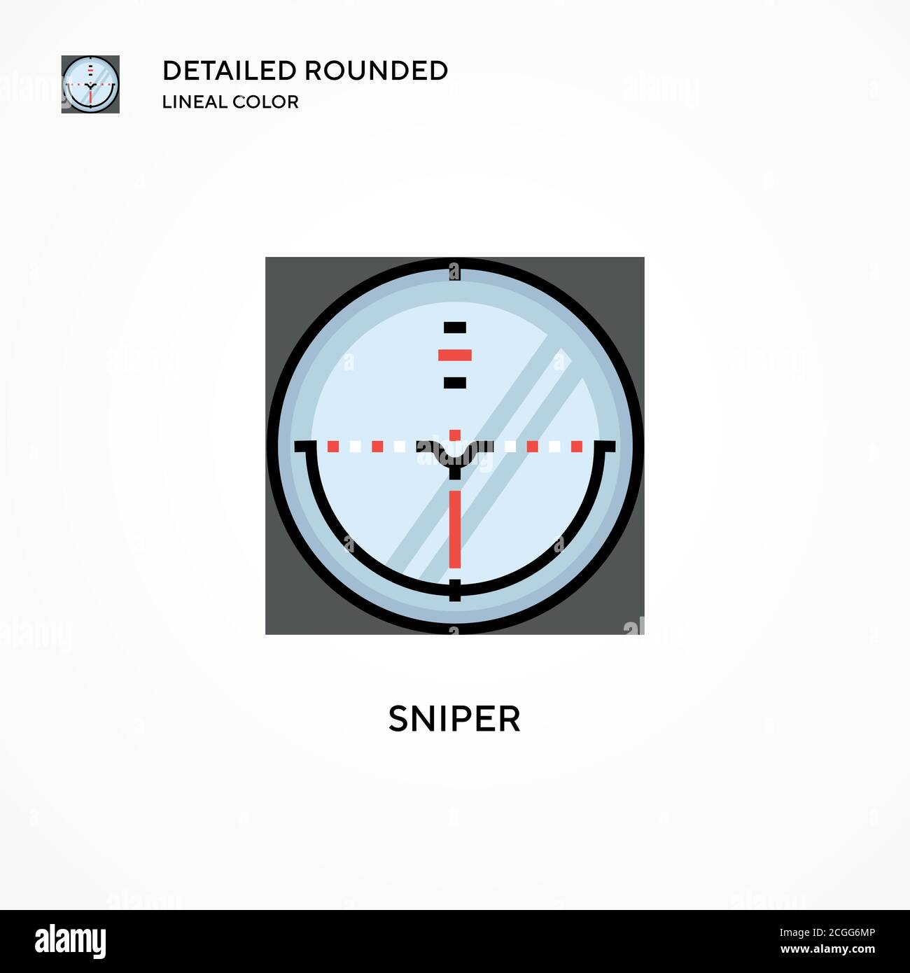 Sniper vector icon. Modern vector illustration concepts. Easy to edit ...