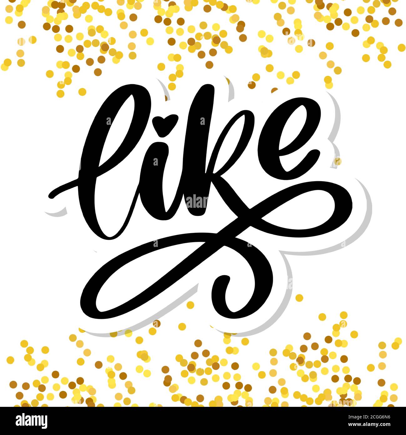 Trendy like letter, great design for any purposes. Hand drawn like ...