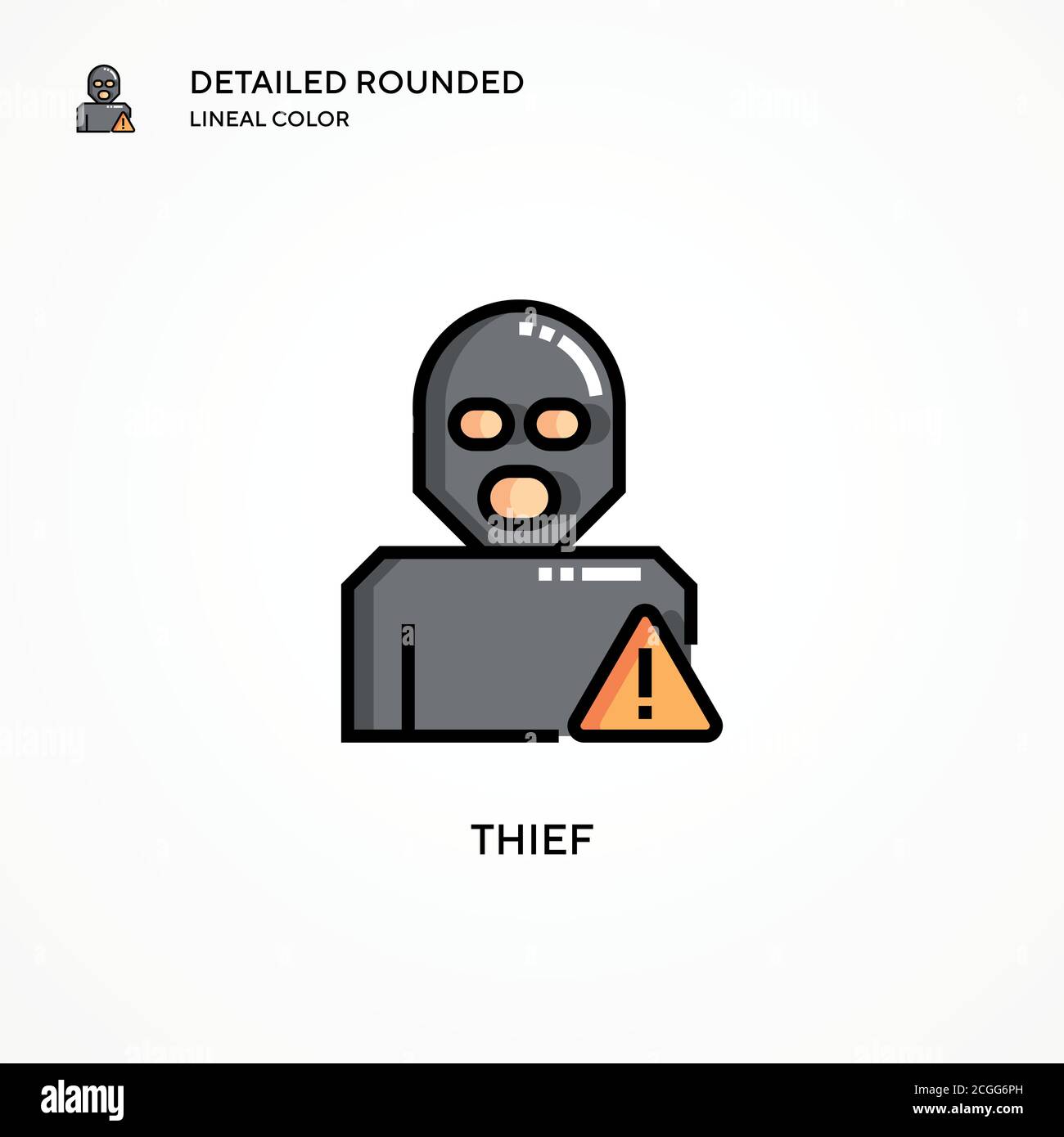 Thief vector icon. Modern vector illustration concepts. Easy to edit ...