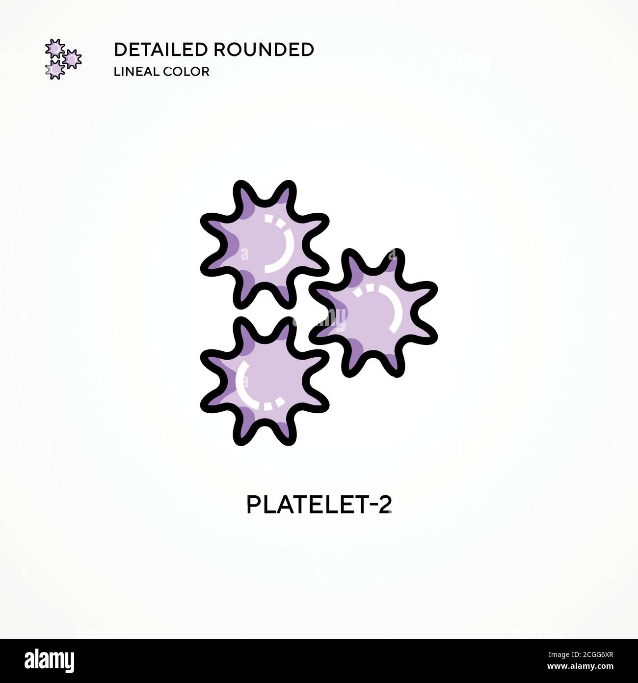 Platelet-2 vector icon. Modern vector illustration concepts. Easy to edit and customize Stock ...