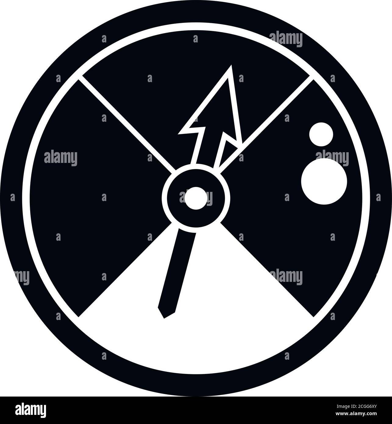 Pressure barometer icon. Simple illustration of pressure barometer ...