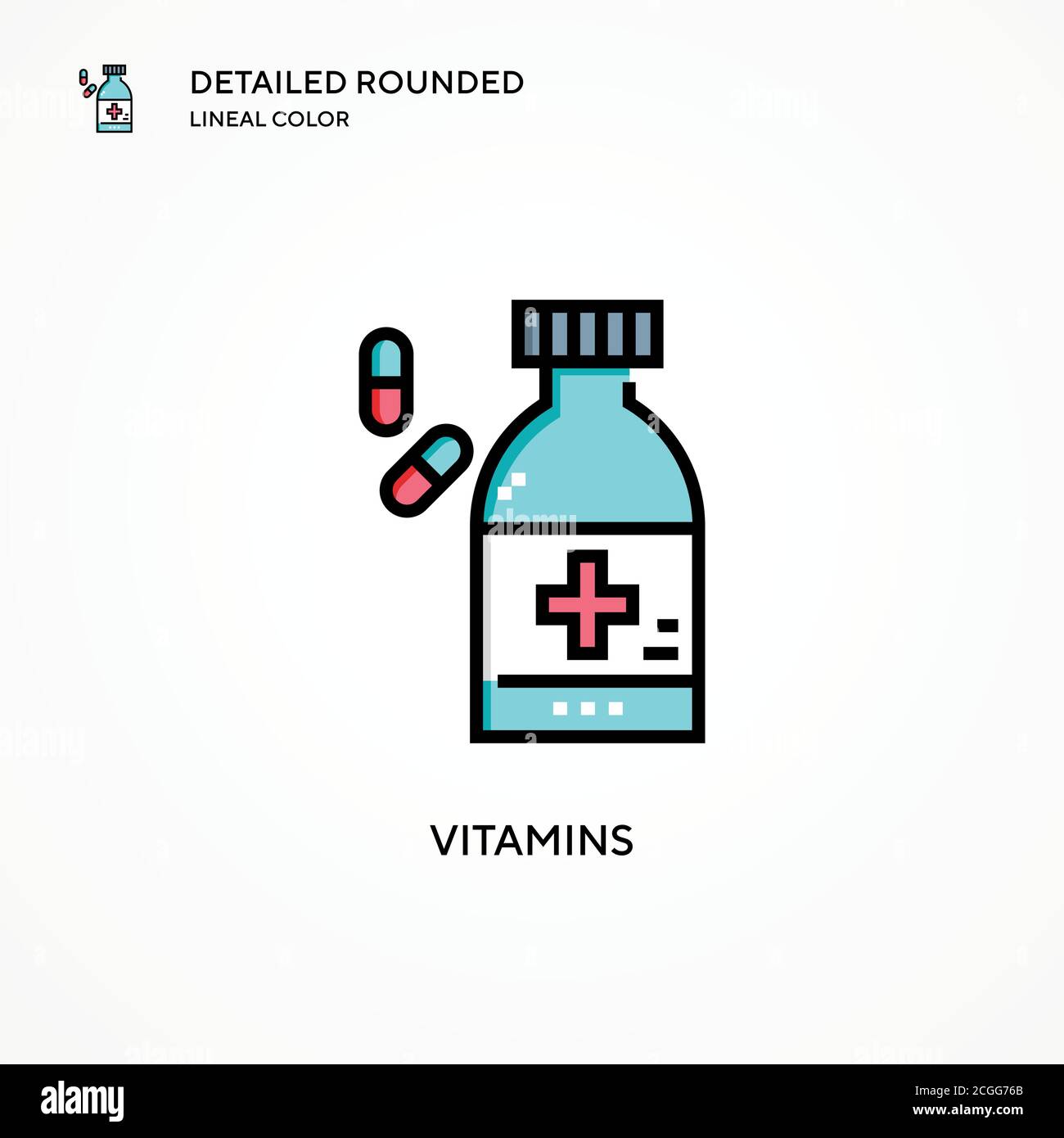 Vitamins vector icon. Modern vector illustration concepts. Easy to edit ...