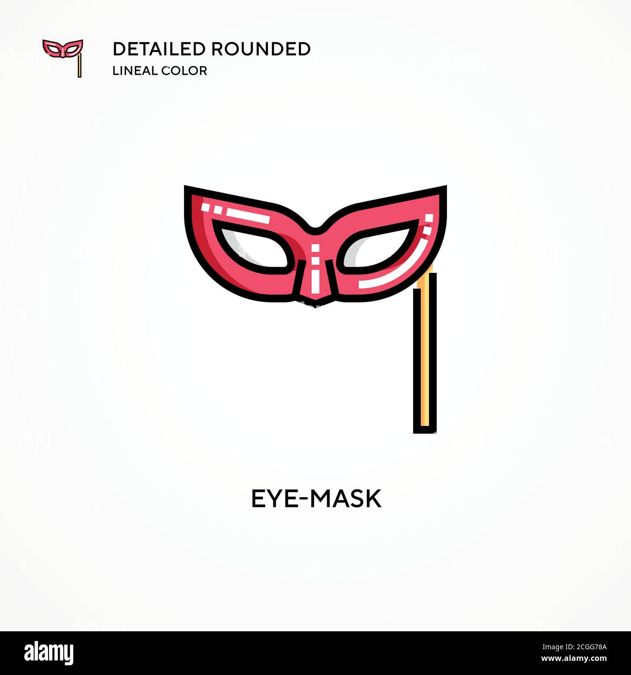 Eye-mask vector icon. Modern vector illustration concepts. Easy to edit ...