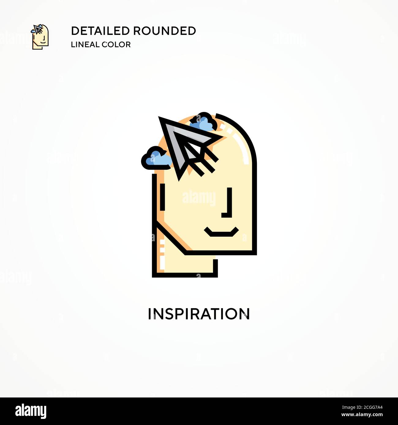 Inspiration vector icon. Modern vector illustration concepts. Easy to ...