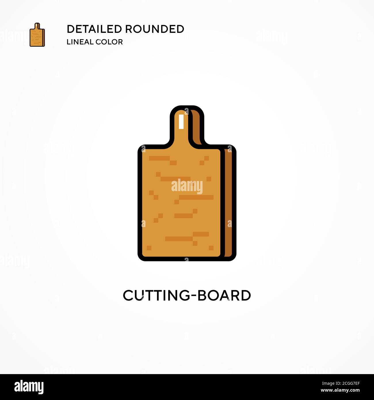Cutting-board vector icon. Modern vector illustration concepts. Easy to ...