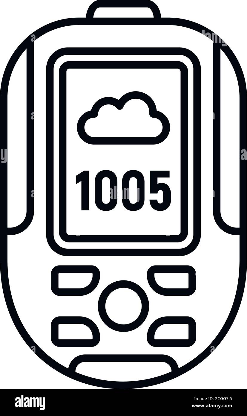 Modern barometer icon. Outline modern barometer vector icon for web ...