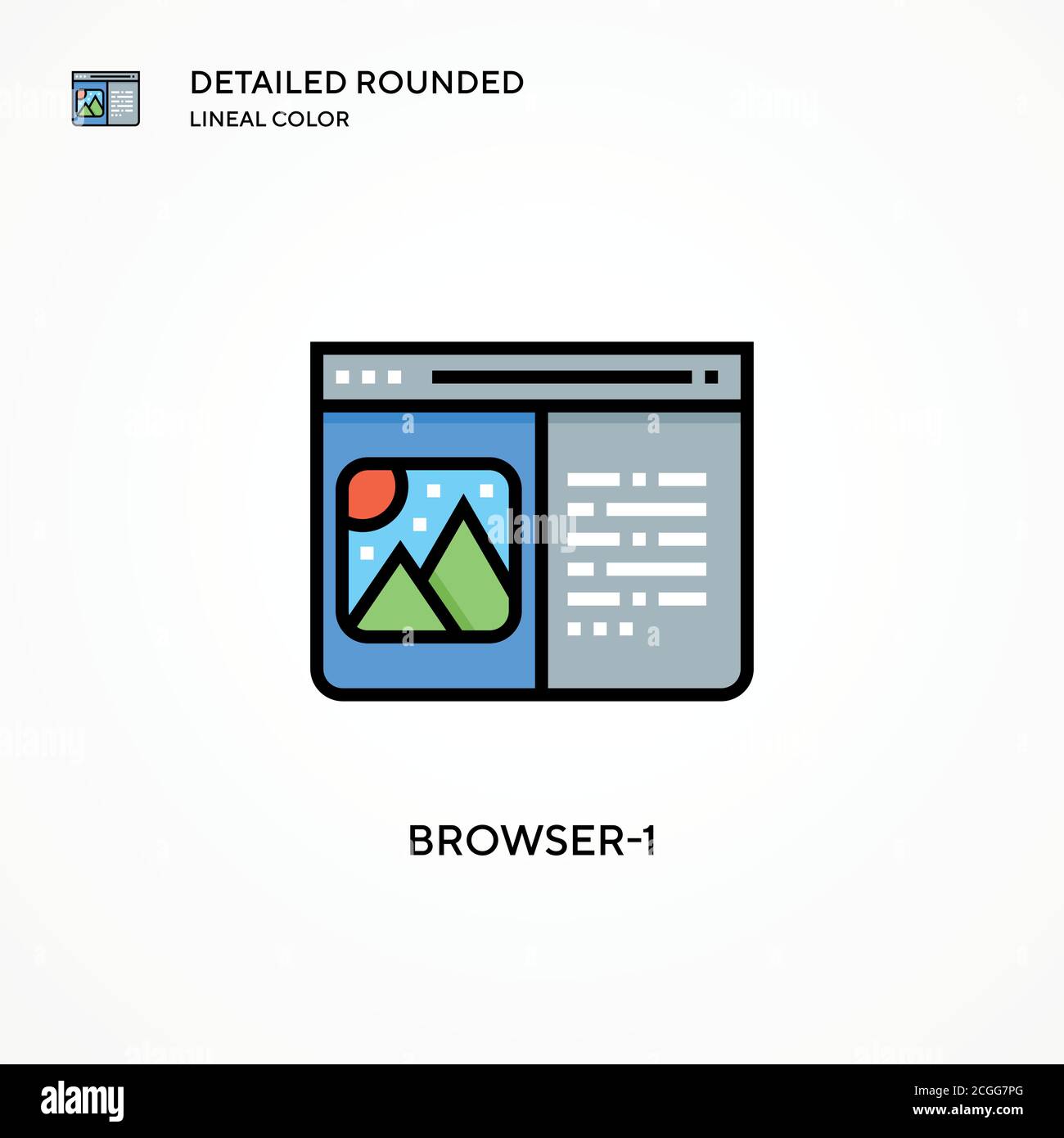 Browser-1 vector icon. Modern vector illustration concepts. Easy to ...