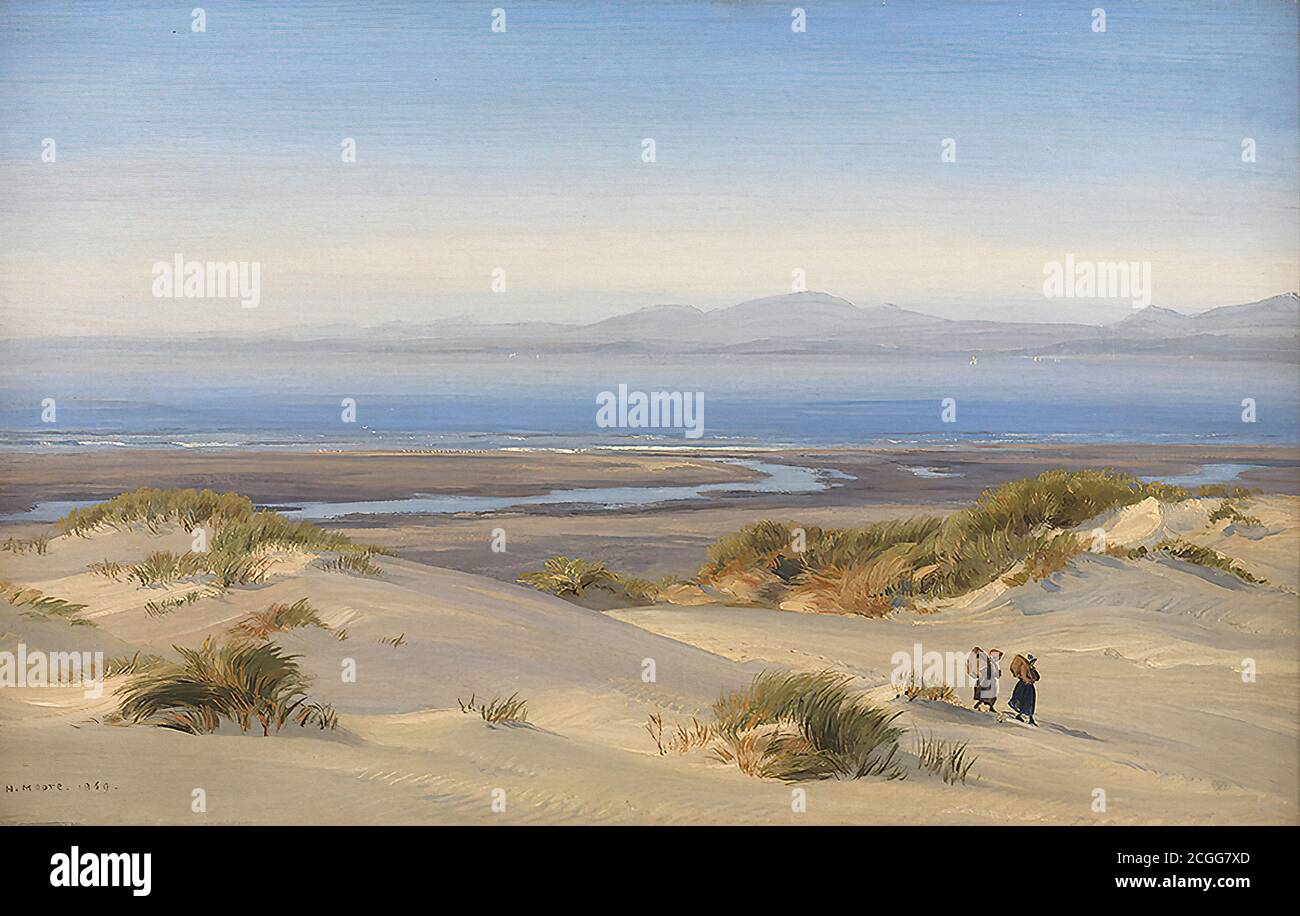 Moore Henry - Crossing the Sand-Hills Cardigan Bay (Harlech Beach ...