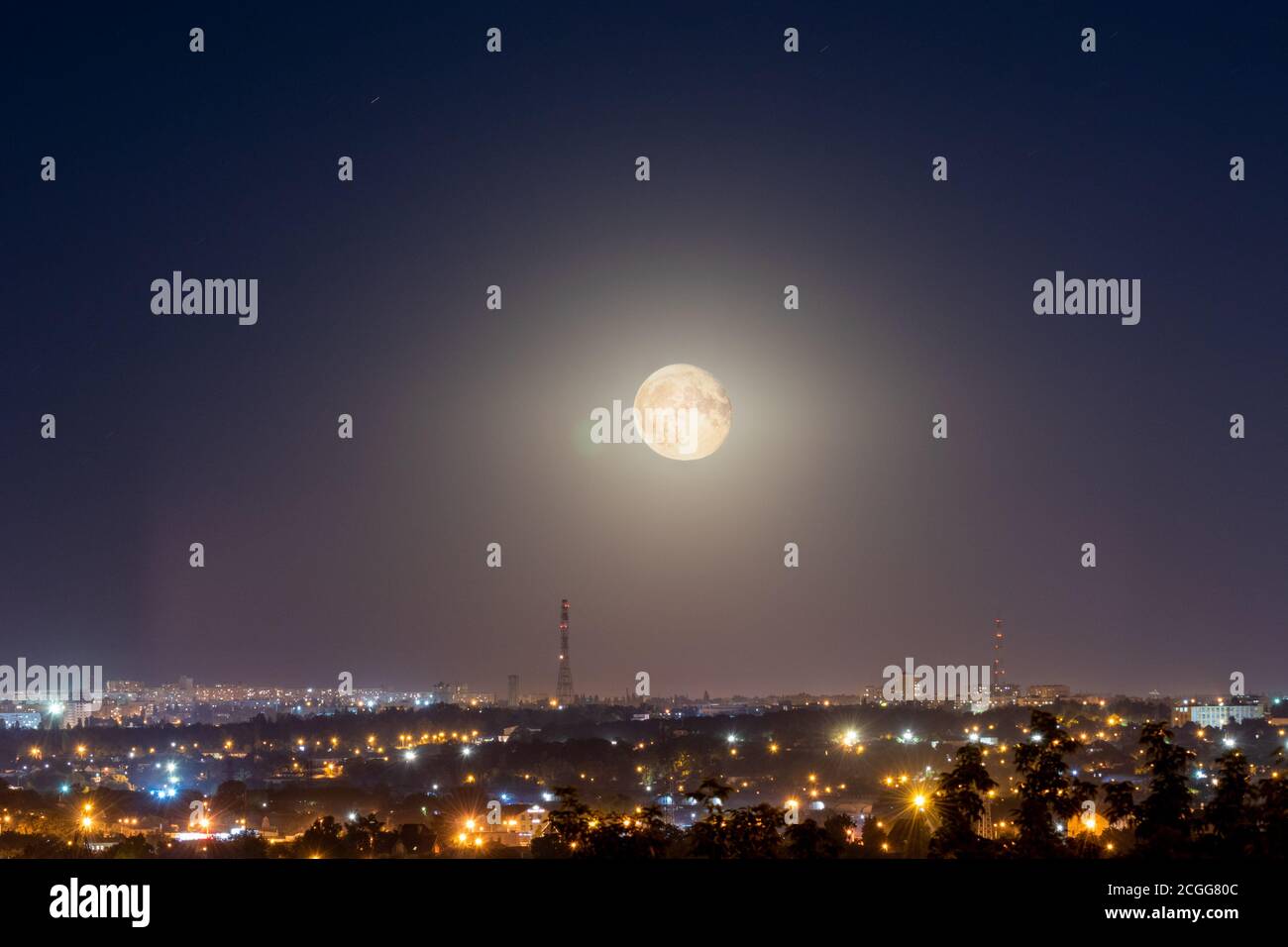 Panorama cloudy night sky hi-res stock photography and images - Alamy