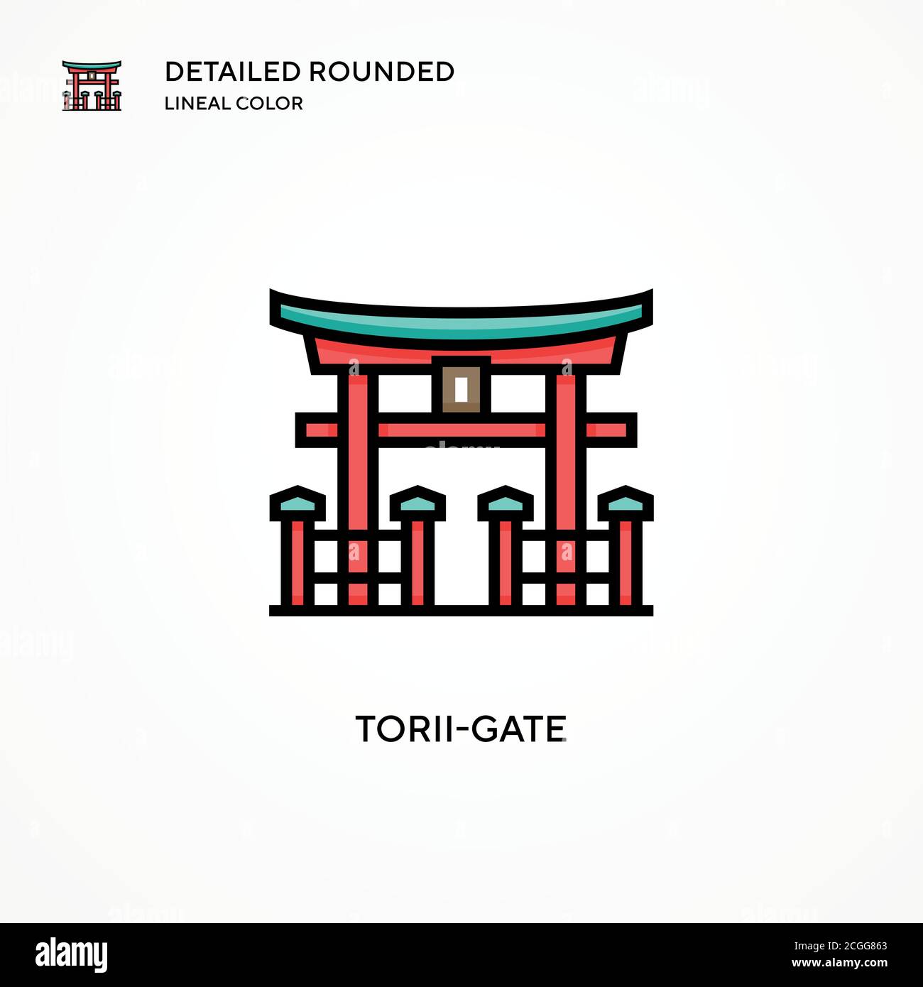 Torii-gate vector icon. Modern vector illustration concepts. Easy to ...