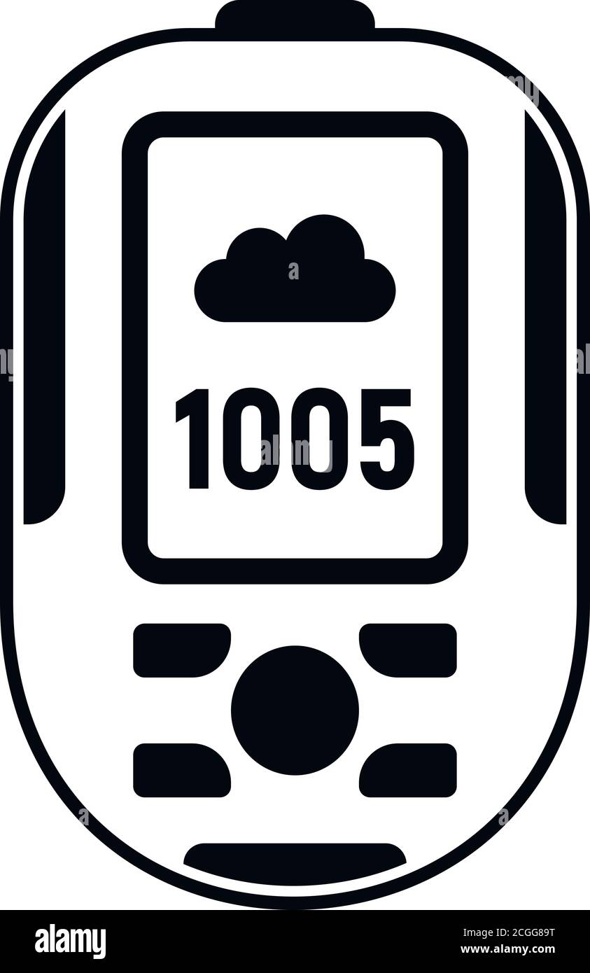 Modern barometer icon. Simple illustration of modern barometer vector ...