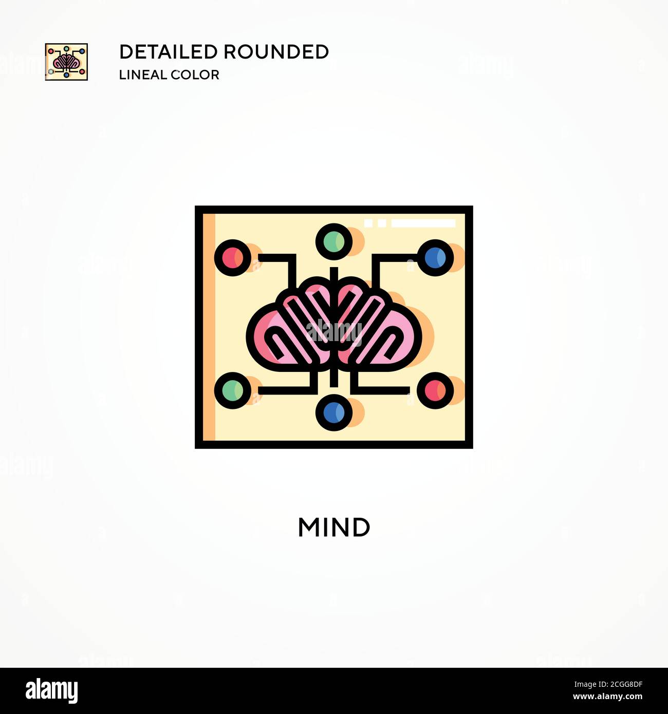 Mind vector icon. Modern vector illustration concepts. Easy to edit and ...