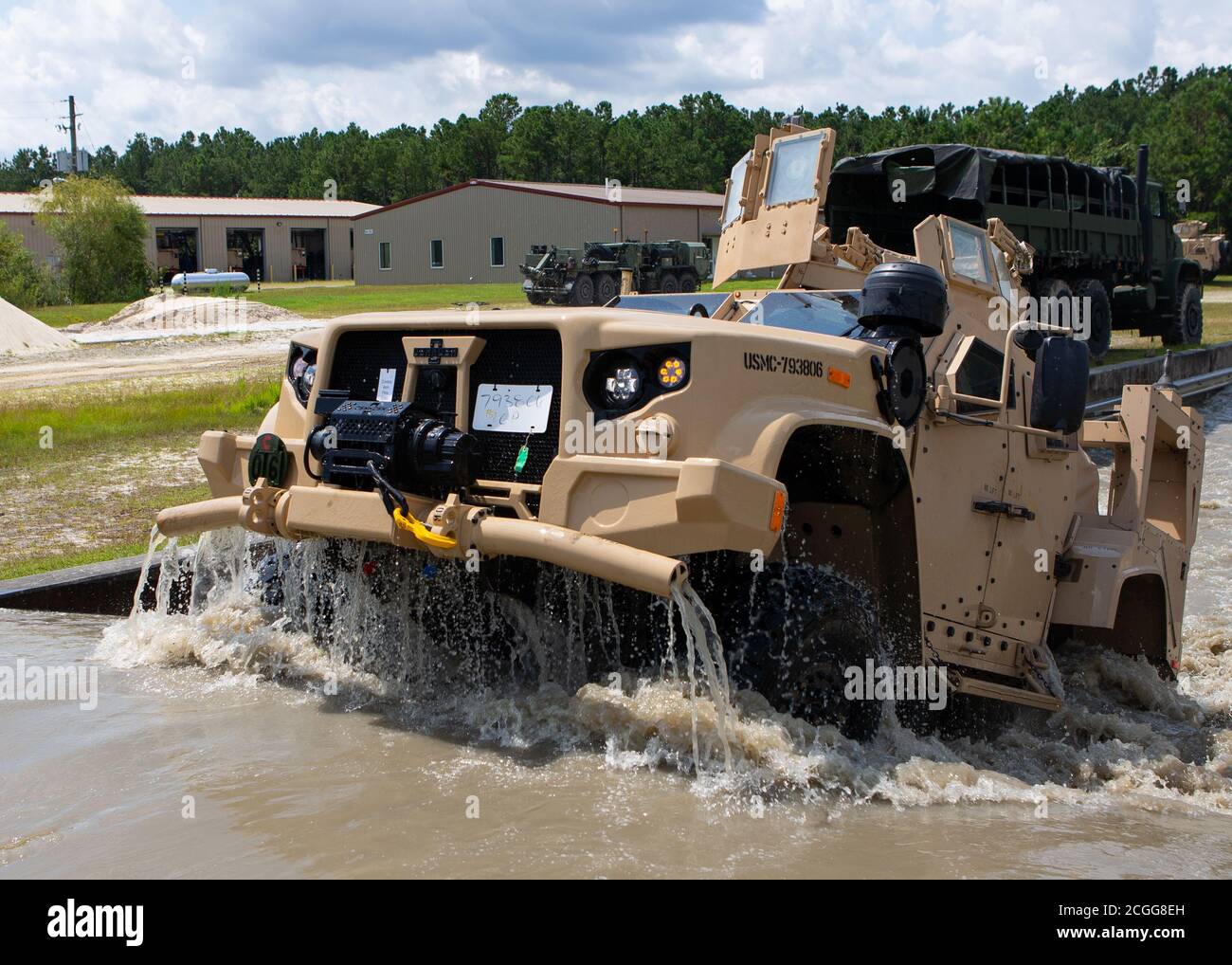 A joint light tactical vehicle with Marine Wing Support Squadron 271 ...