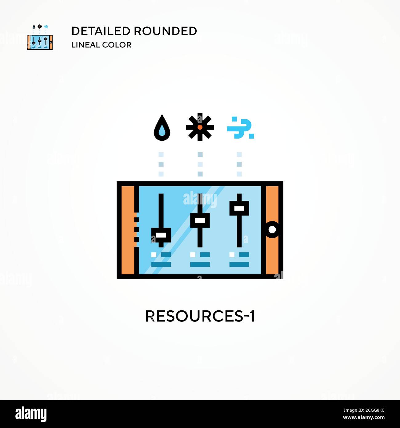 Resources-1 vector icon. Modern vector illustration concepts. Easy to ...