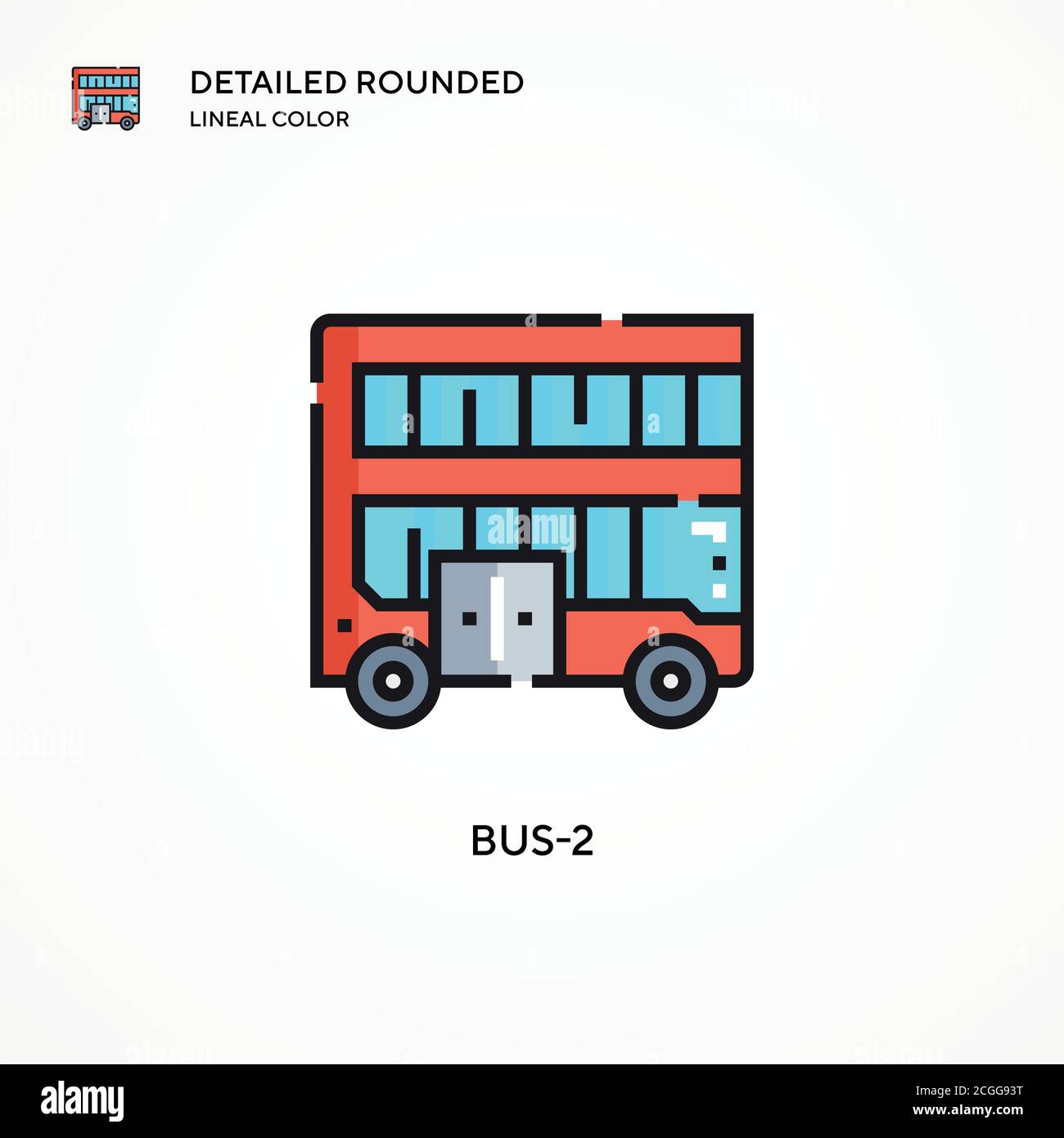 Bus-2 vector icon. Modern vector illustration concepts. Easy to edit ...