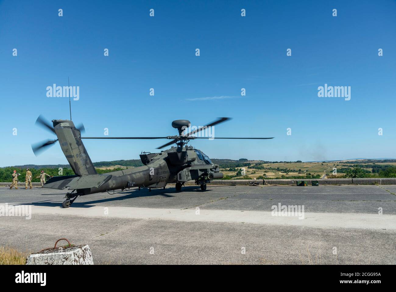 Soldiers with 1-3rd Attack Battalion, 12th Combat Aviation Brigade ...