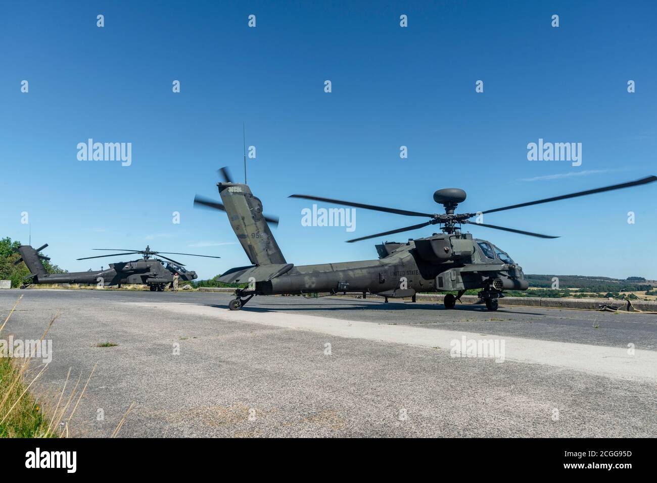 Soldiers with 1-3rd Attack Battalion, 12th Combat Aviation Brigade ...