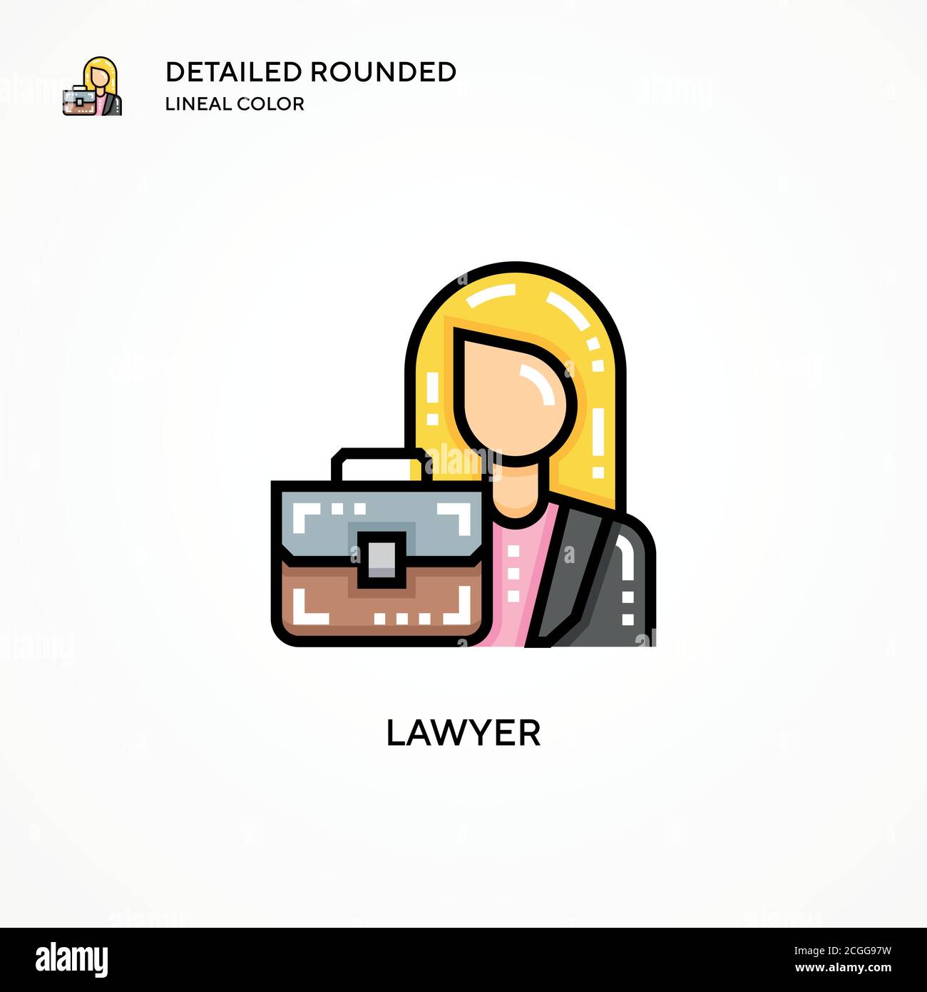 Lawyer vector icon. Modern vector illustration concepts. Easy to edit ...