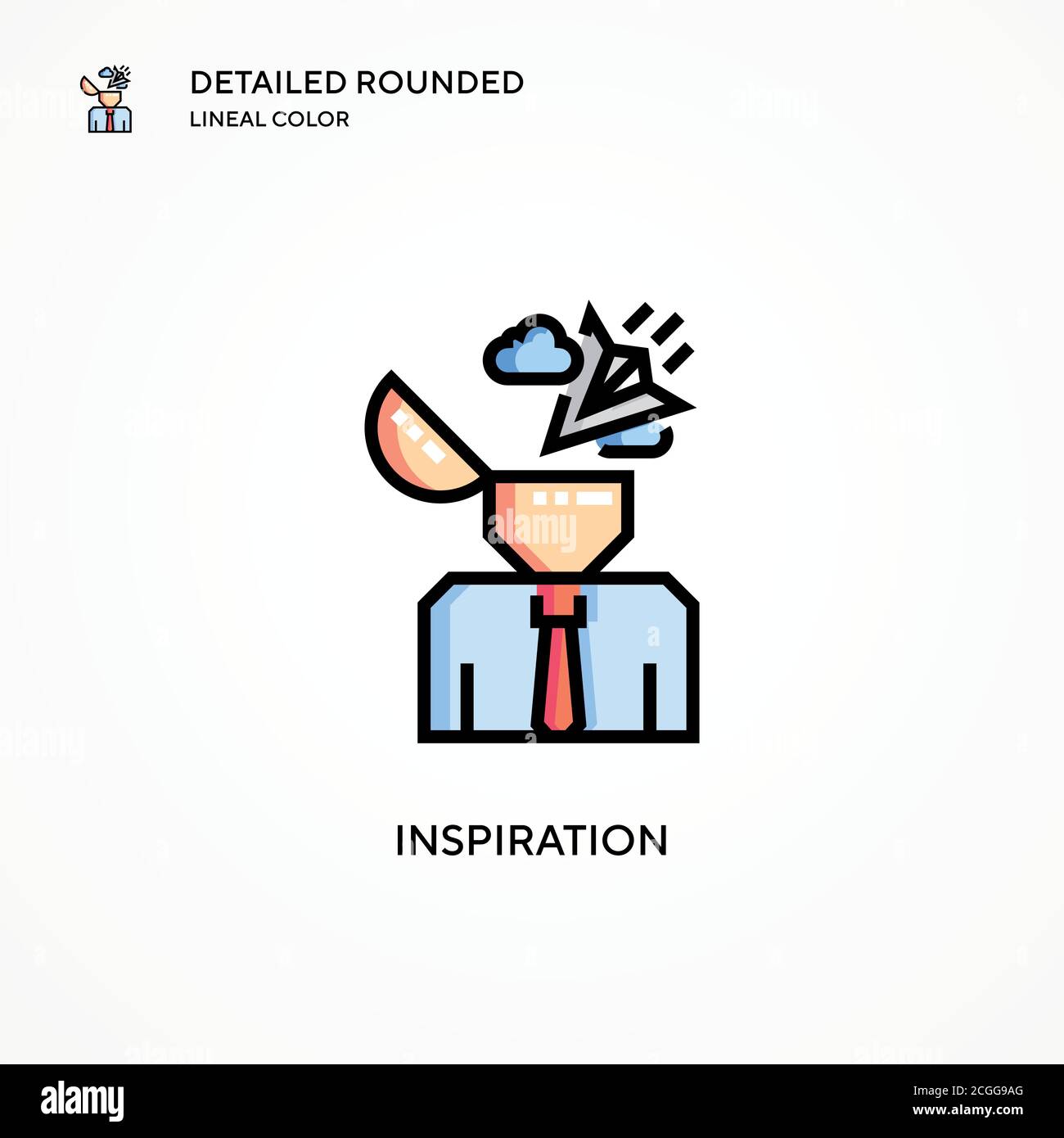 Inspiration vector icon. Modern vector illustration concepts. Easy to ...