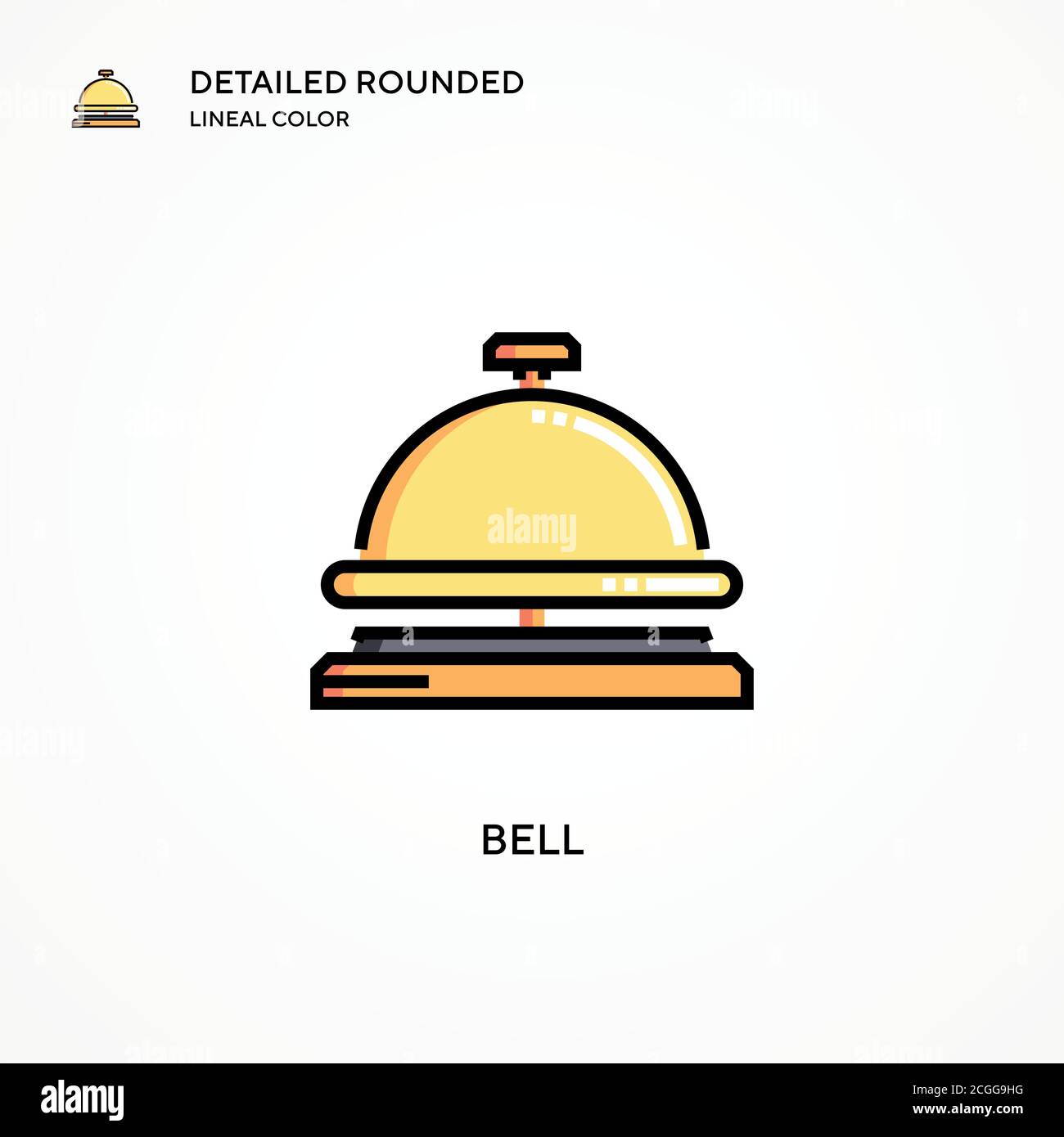 Bell vector icon. Modern vector illustration concepts. Easy to edit and ...