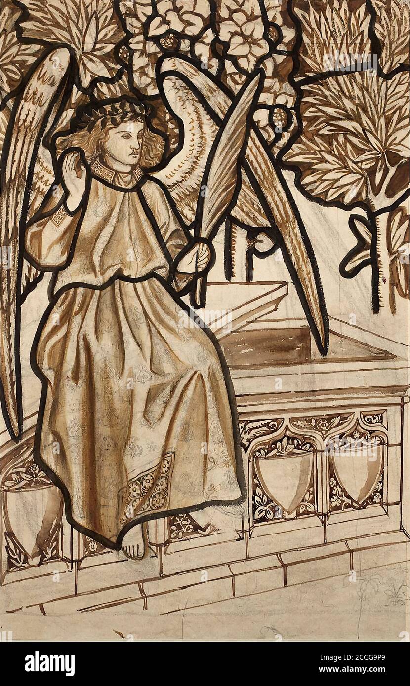 Morris William - Angel of the Resurrection (Cartoon for Stained Glass ...
