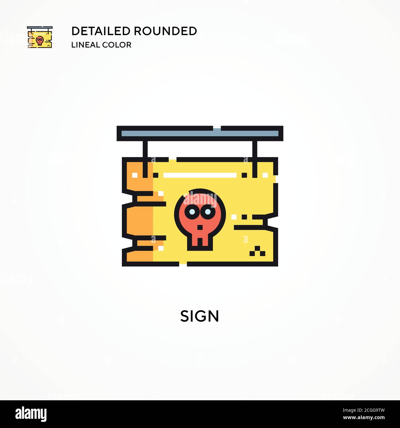 Sign vector icon. Modern vector illustration concepts. Easy to edit and ...
