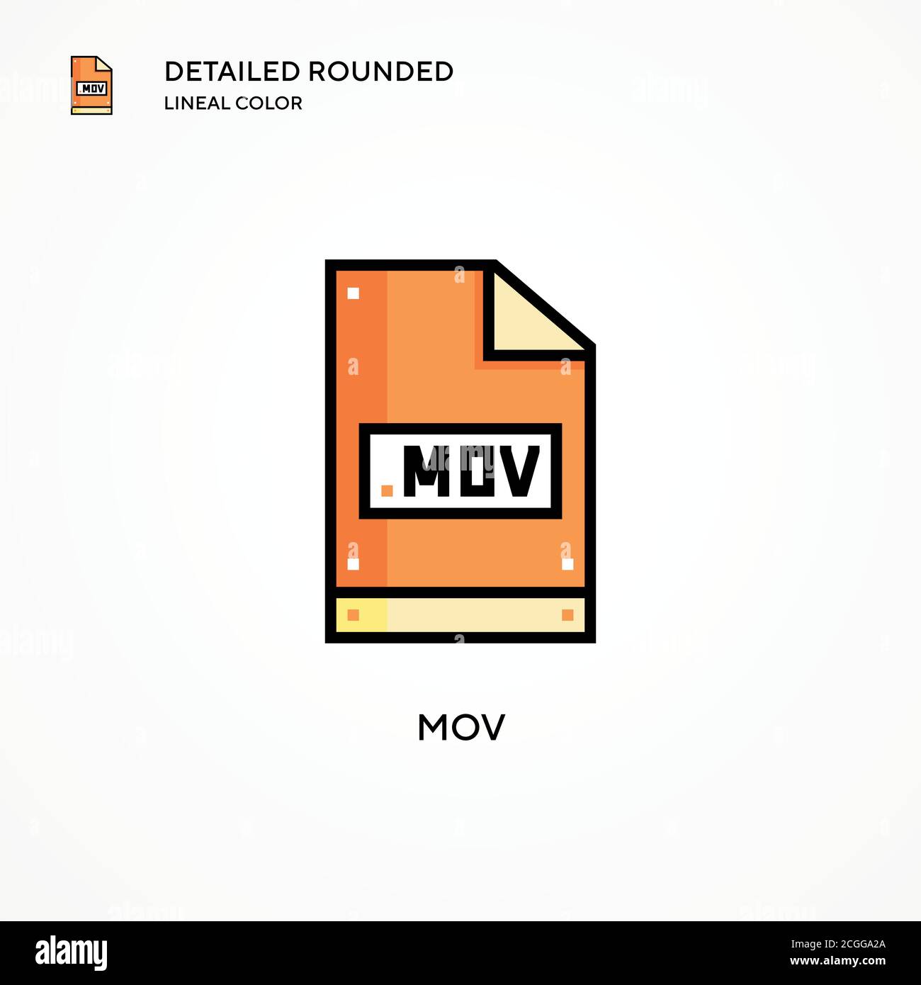 Mov vector icon. Modern vector illustration concepts. Easy to edit and ...