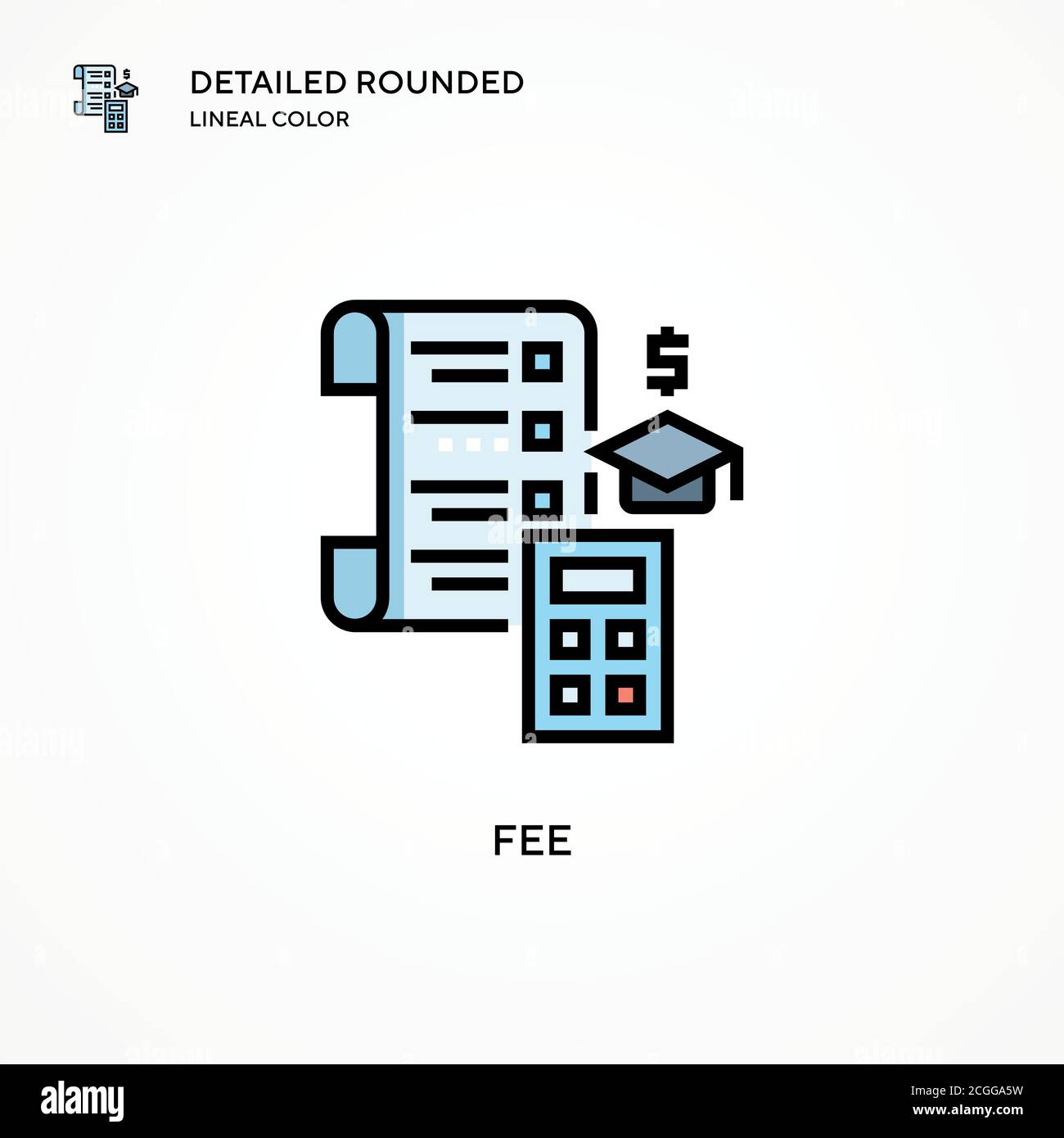 Fee vector icon. Modern vector illustration concepts. Easy to edit and ...
