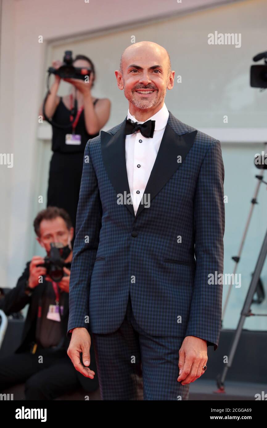 Venice, Italy. 10th Sep, 2020. Enzo Miccio walks the red carpet ahead ...