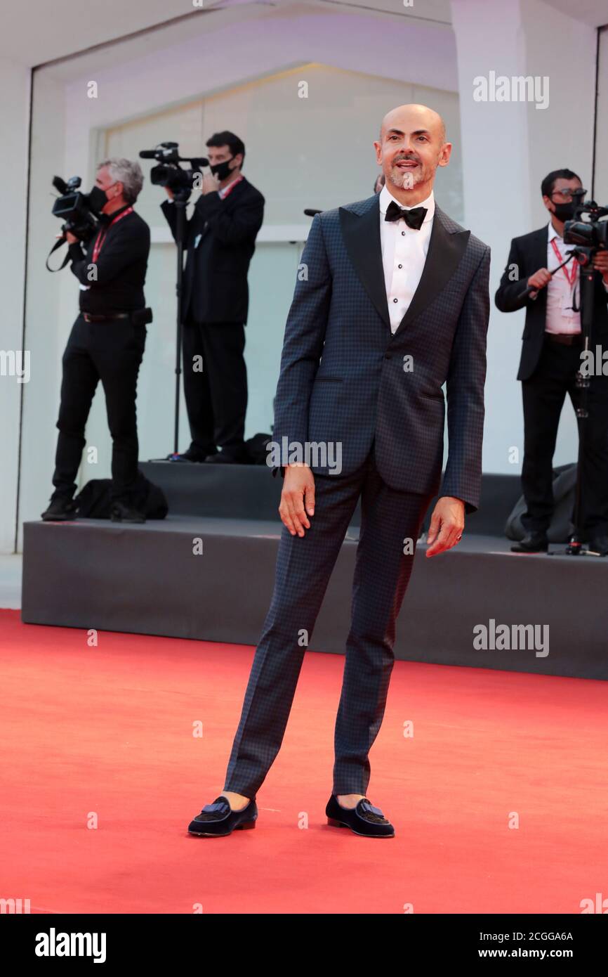 Venice, Italy. 10th Sep, 2020. Enzo Miccio walks the red carpet ahead ...