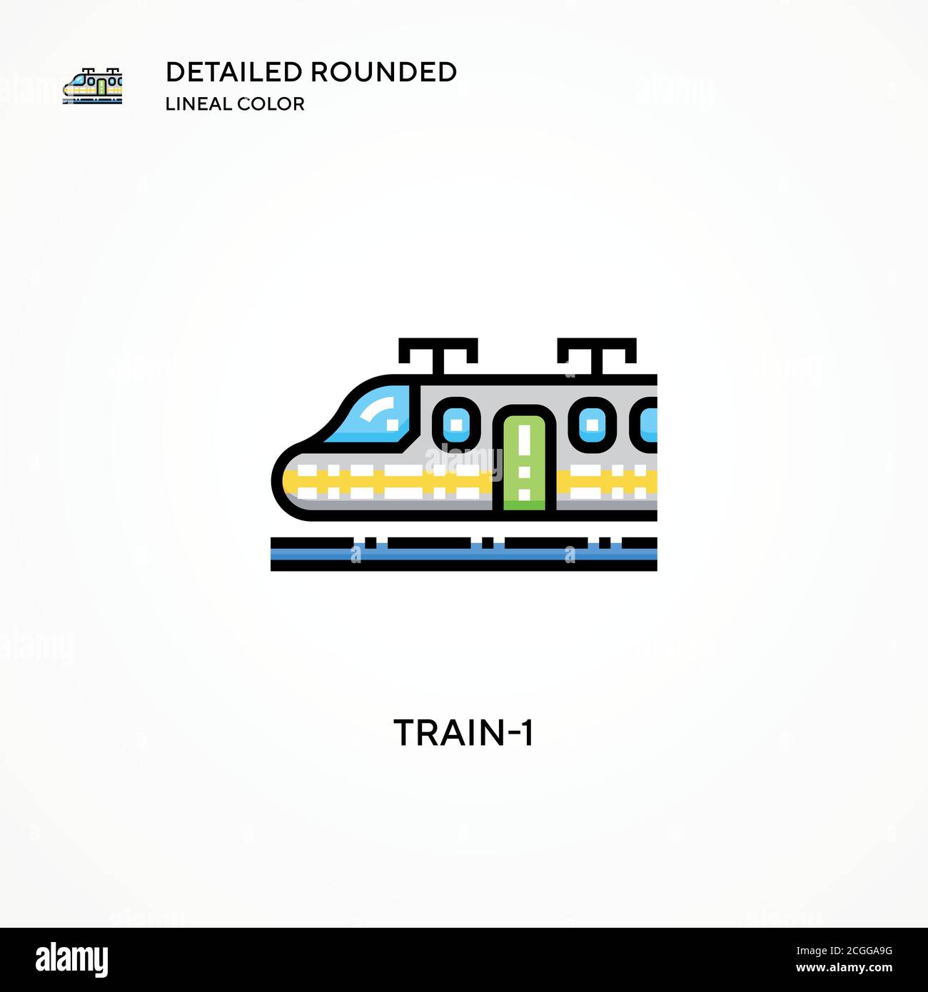 Train-1 vector icon. Modern vector illustration concepts. Easy to edit ...