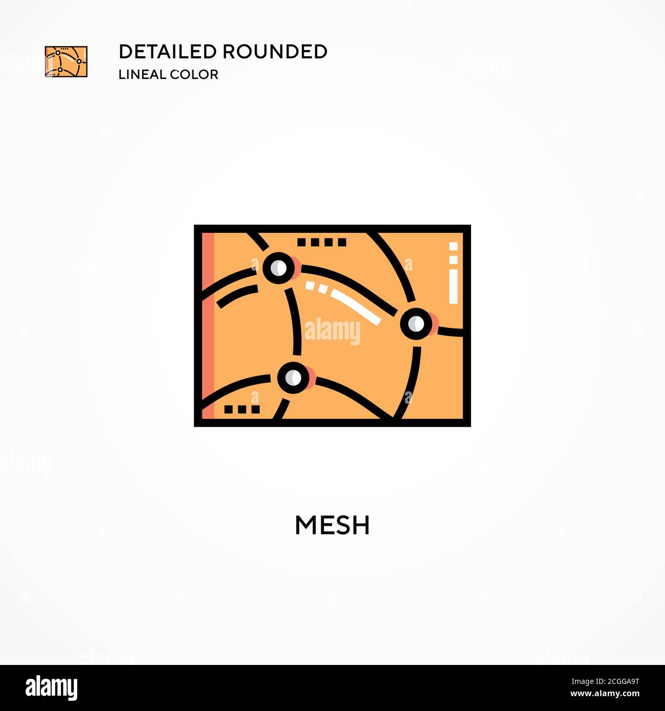 Mesh vector icon. Modern vector illustration concepts. Easy to edit and ...
