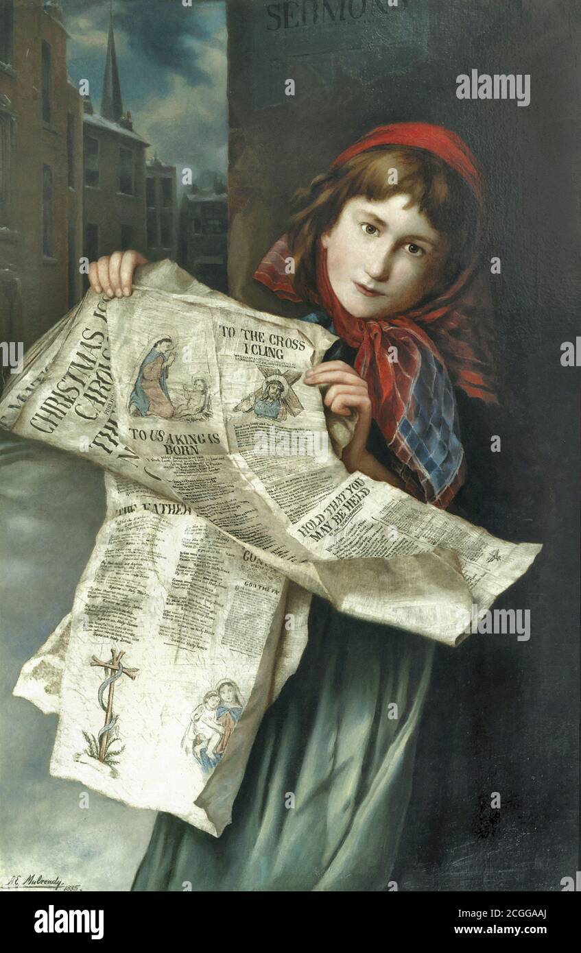 Mulready Augustus Edwin - a Christmas Carol - British School - 19th ...