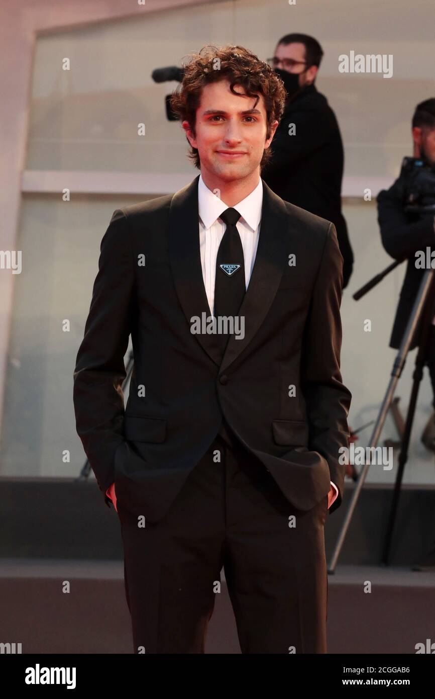 Venice, Italy. 10th Sep, 2020. Dario Yazbek Bernal walks the red carpet ...